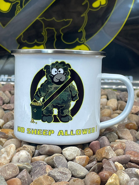 ACP 'No Sheep' enamel mug – ACP Baits